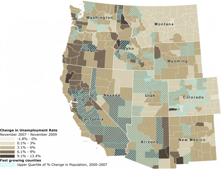 Western Counties and the Recession - Headwaters Economics